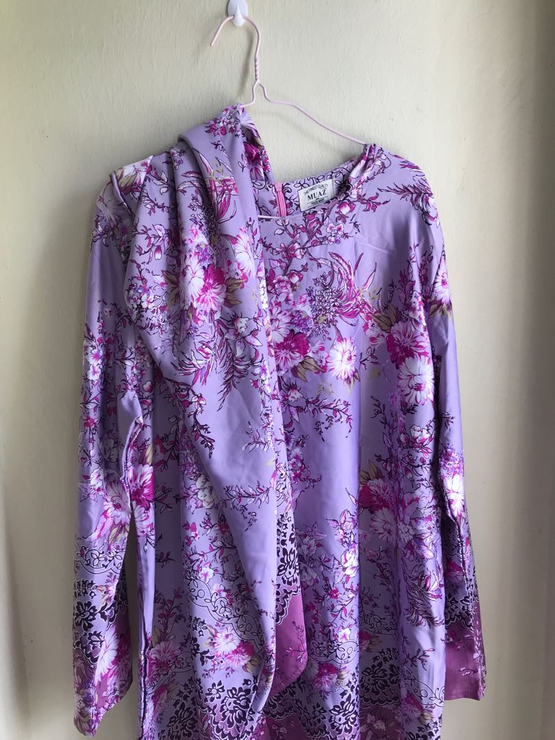 Baju Kurung MUAZ xl, Women's Fashion, Muslimah Fashion, Baju Kurung ...