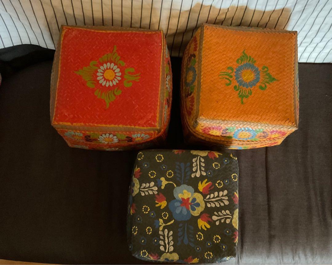 Balinese Offering Boxes, Traditional Baskets, Furniture & Home Living ...
