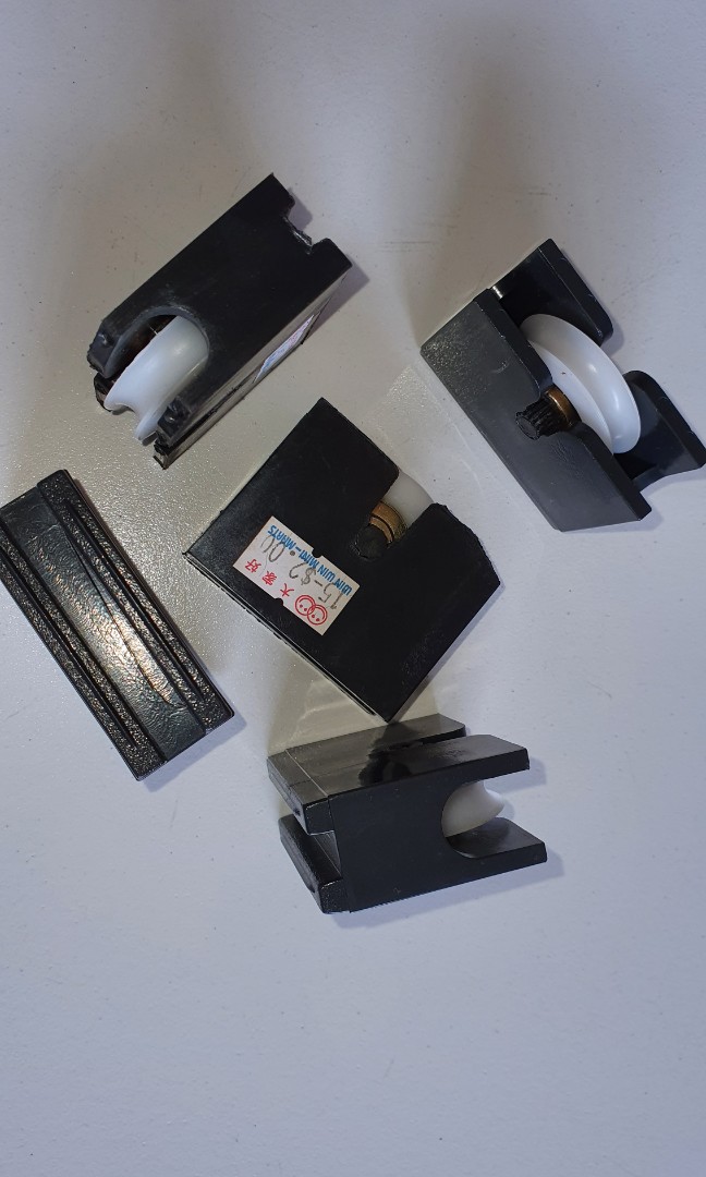 Bathroom sliding door base roller, Furniture & Home Living, Bathroom ...