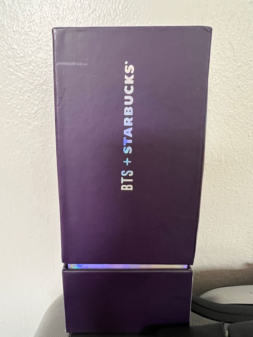 BTS x Starbucks Gold Glass, Hobbies & Toys, Memorabilia & Collectibles ...