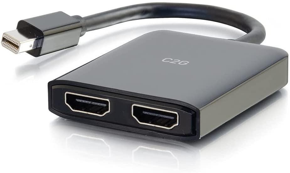 C2G Mini DisplayPort 1.2 to Dual HDMI 4K Dual Monitor MST Hub, Mini DP ...