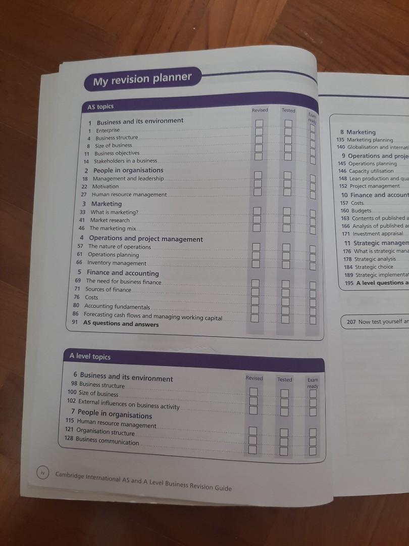 Cambridge A Level Business Revision Guide, Hobbies & Toys, Books ...