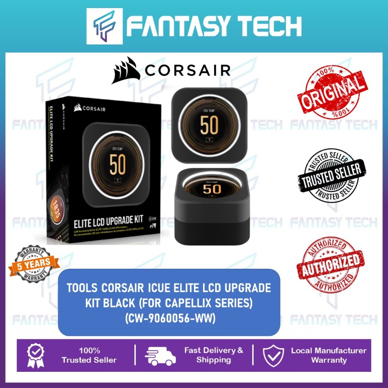 CORSAIR iCUE ELITE LCD UPGRADE KIT BLACK, IPS, RESOLUTION 480x480 (FOR ...