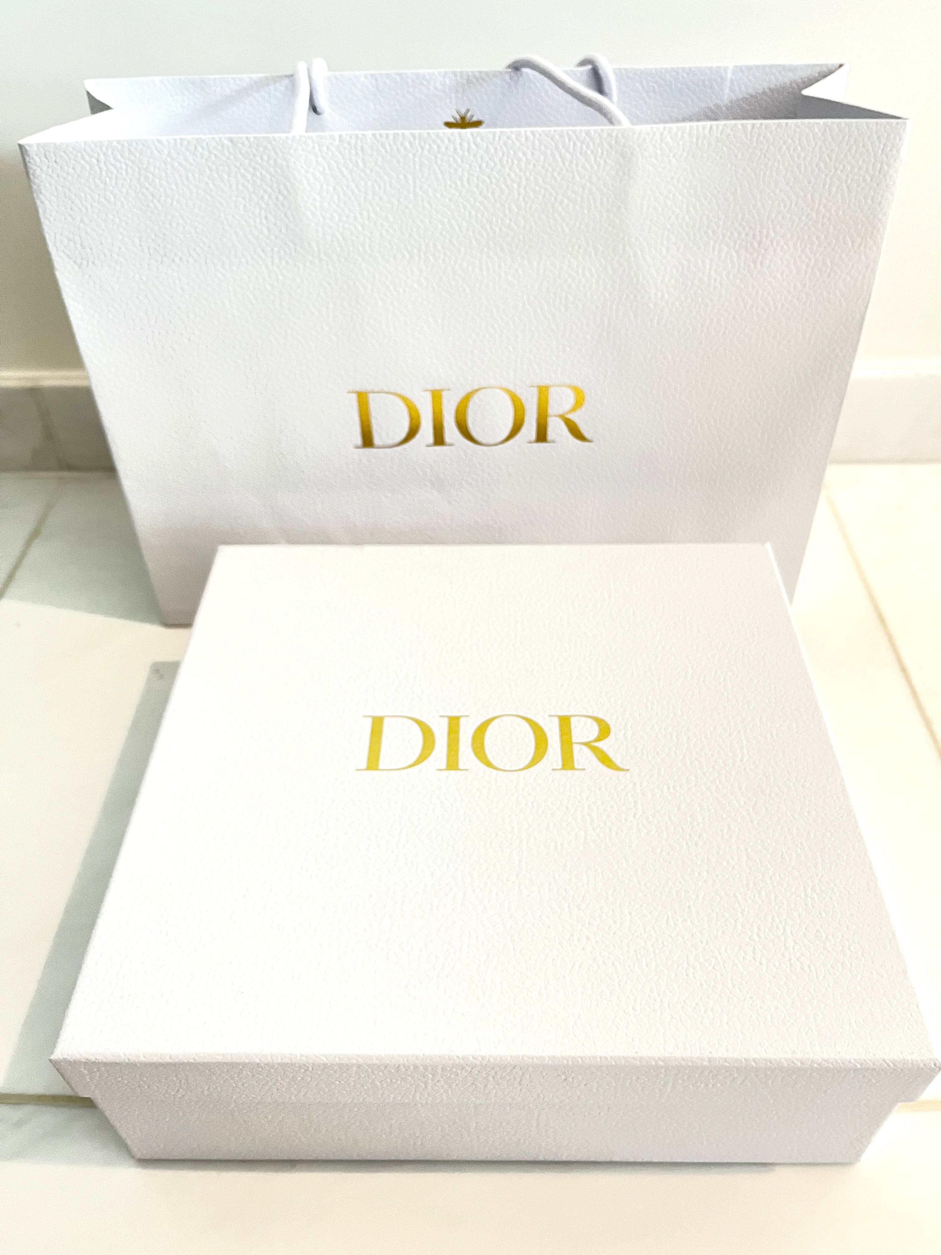Dior gift box 31x29x10(cm) with ribbon and bag, Luxury, Accessories on ...