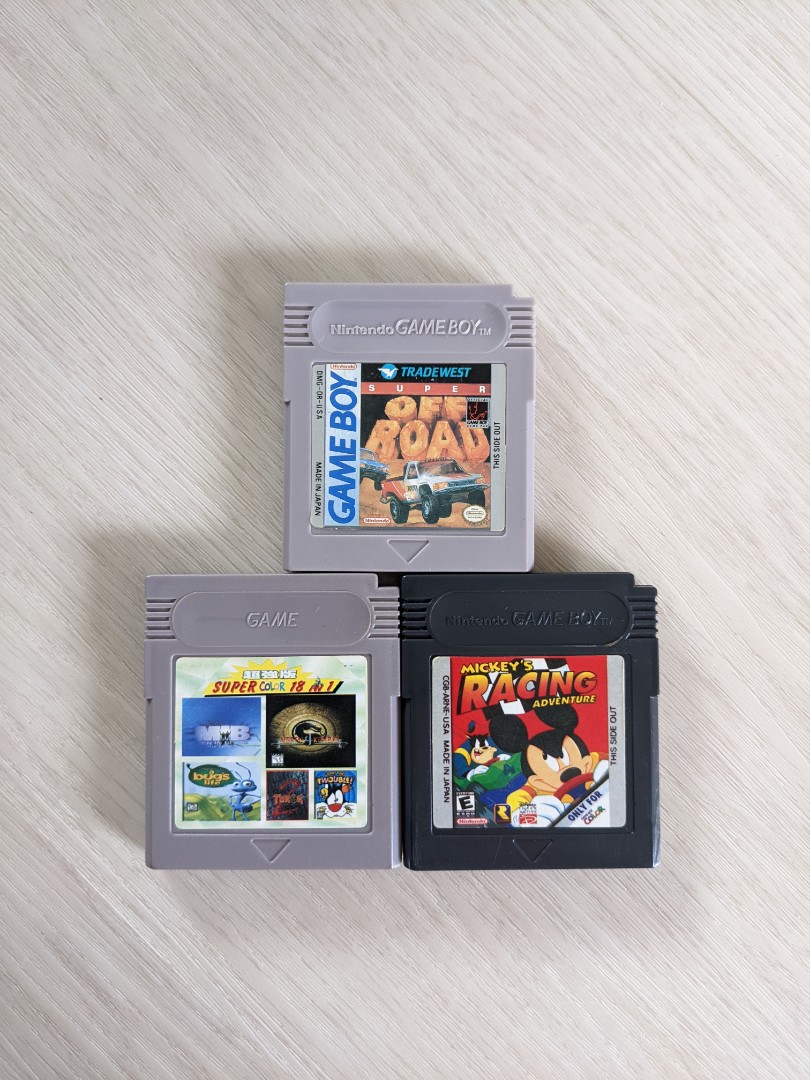 Gameboy/ Gameboy Colour Cartridges (Super Off Road, Mickey's Racing ...