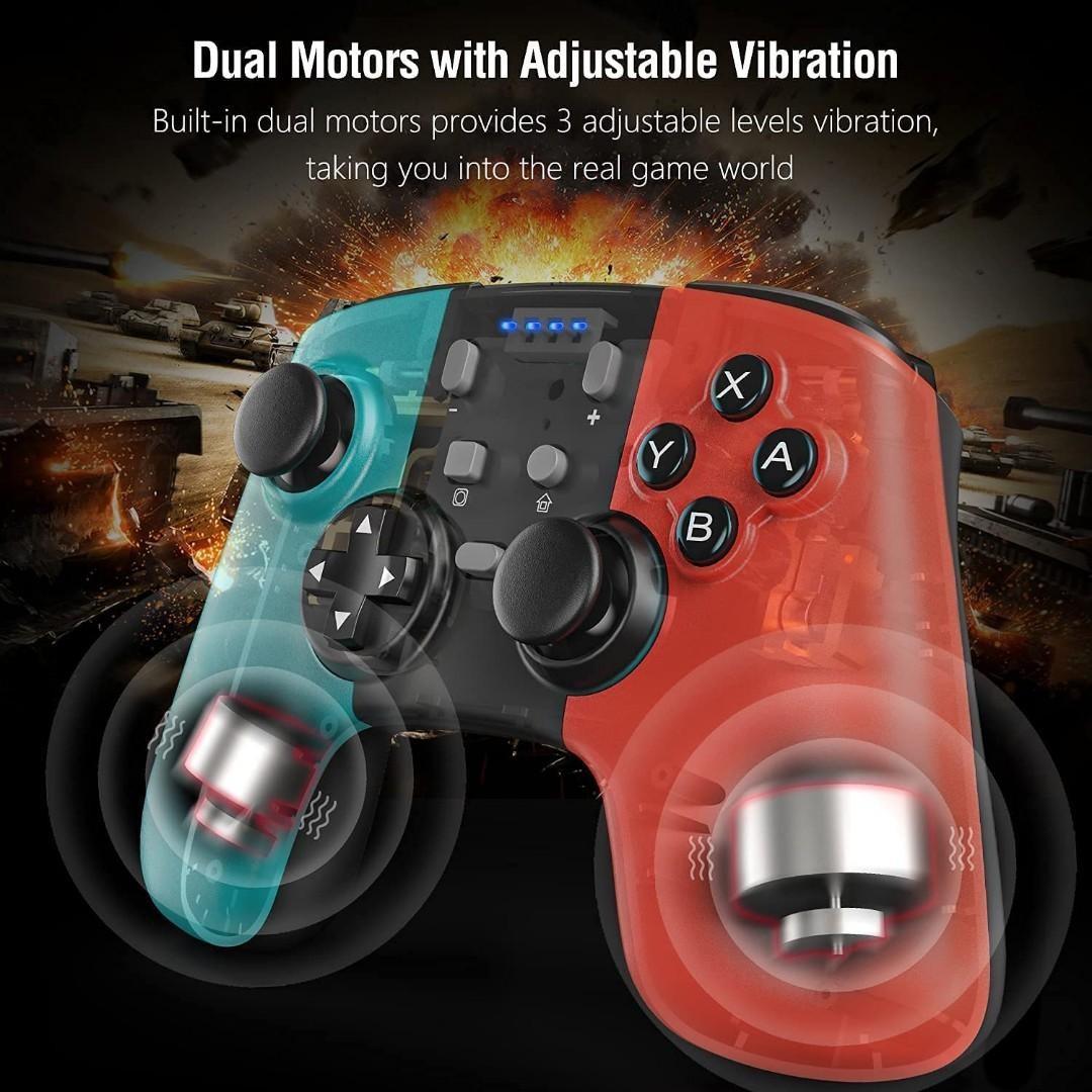 Gamory for Wireless Bluetooth Controller Switch with Double Motor Turbo ...