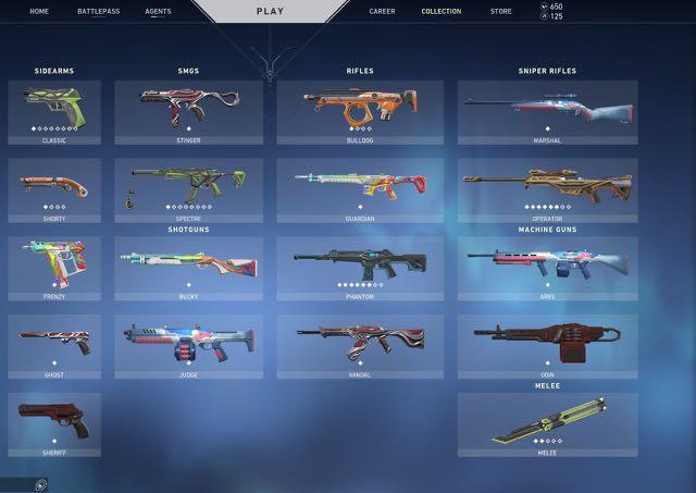 Gold 1 Valorant Account with Skins bundles, Video Gaming, Video Games ...