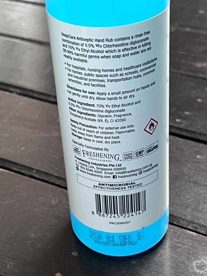 HospiCare Antiseptic Hand Rub, Beauty & Personal Care, Sanitisers ...