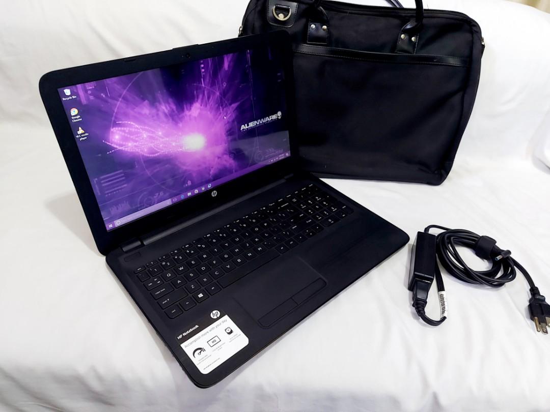 HP 15 Matte Black AMD E2-7110 APU with Radeon R2 Graphics 8th Gen ...