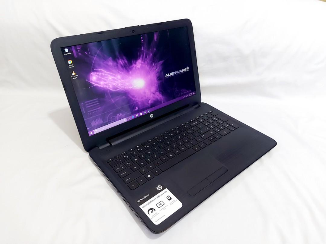 HP 15 Matte Black AMD E2-7110 APU with Radeon R2 Graphics 8th Gen ...