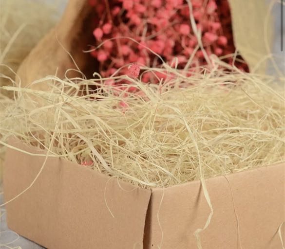 Jute / Packing material / box filler / shredded crinkle paper / nest ...