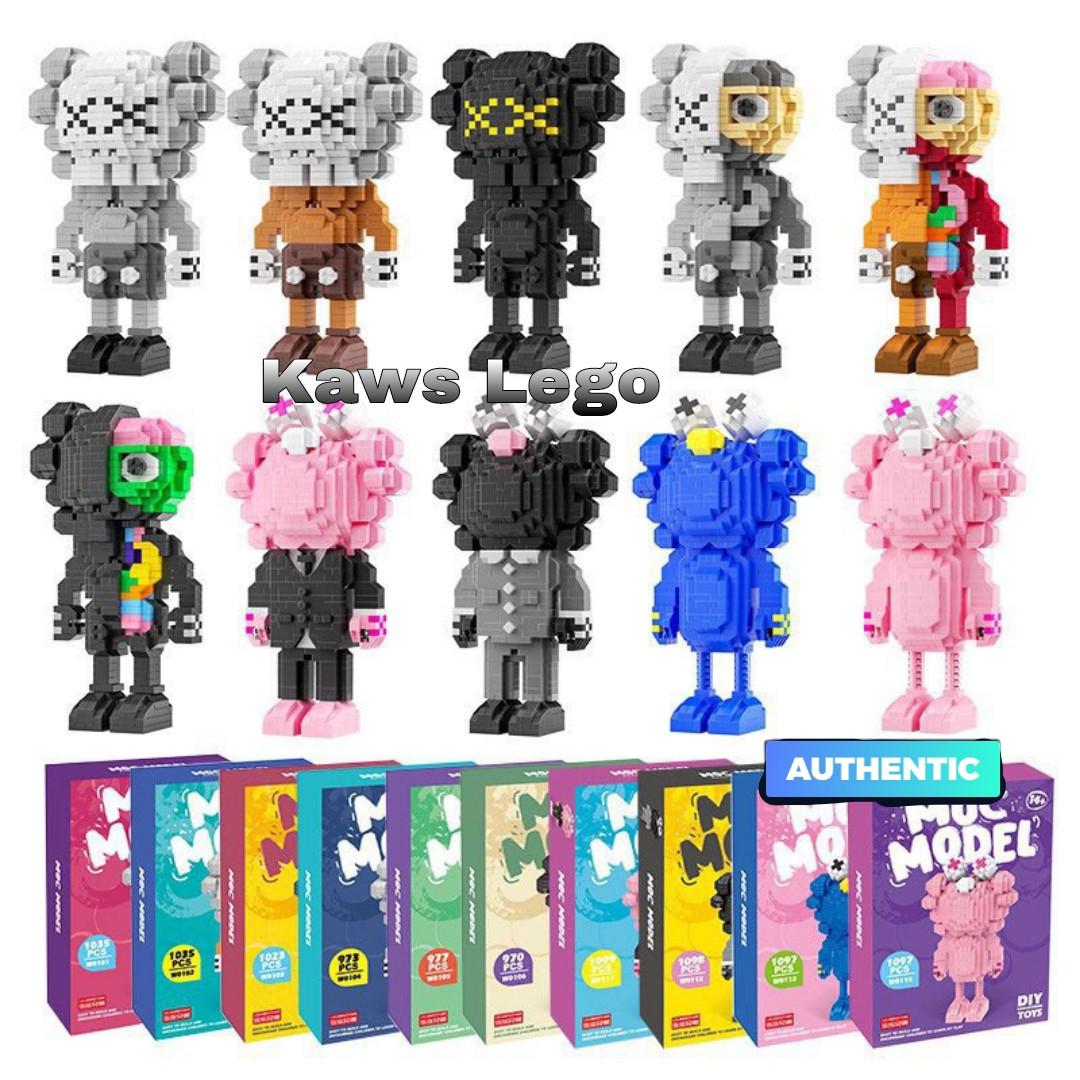 Kaws lego sesame street block brick mini blocks bearbrick building ...