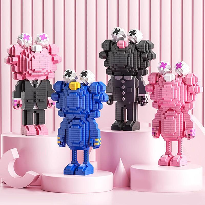 Kaws lego sesame street block brick mini blocks bearbrick building ...