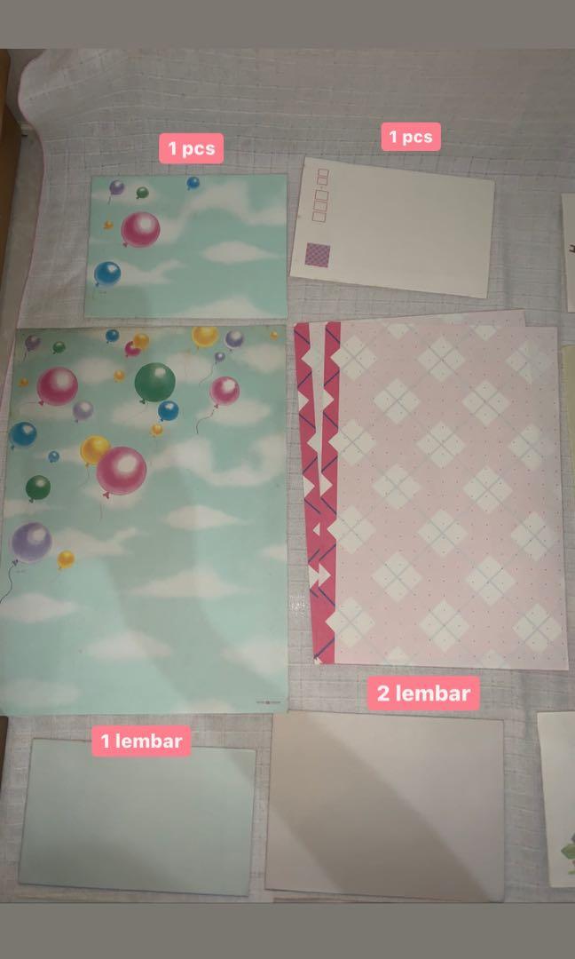 Kertas Surat + amplop - kertas surat lucu dan unik - love letter - SET ...