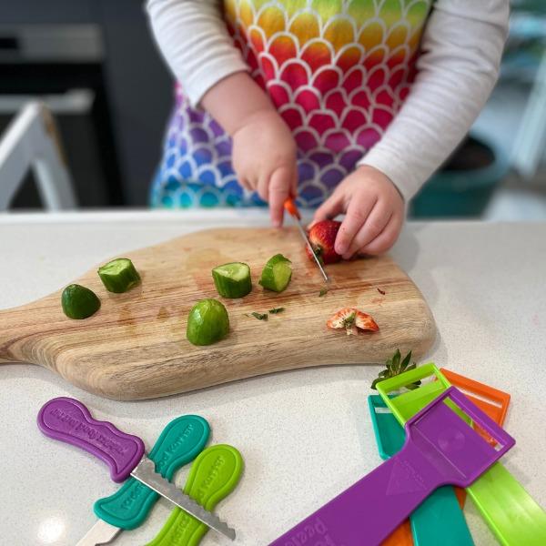 Kids Safe Knife Kiddies Food Kutter Safety Food Peeler | Toddler Safety ...