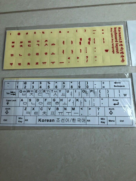 Korean Japanese Transparent Keyboard Stickers | Learn Hangul Learn ...