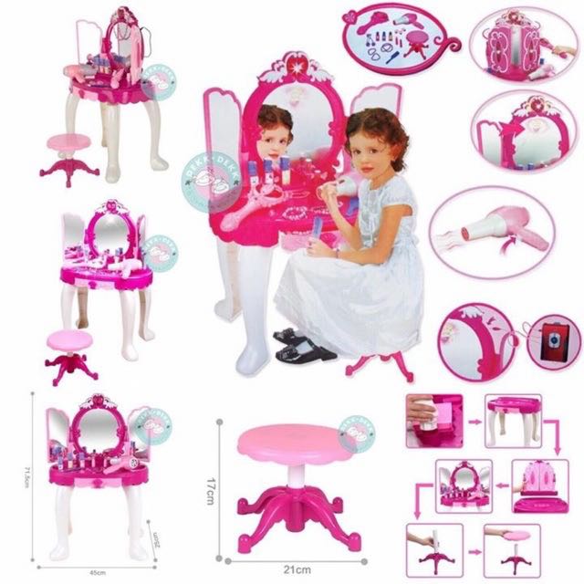Large new princess dressing table set, Hobbies & Toys, Toys & Games on ...