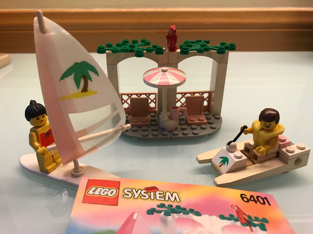 Lego 6401 Seaside Cabana 1994 絕版, 興趣及遊戲, 玩具 & 遊戲類 - Carousell