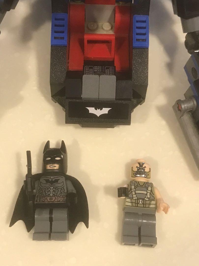 Lego Batman The Dark Knight Rises The Bat Batman and Bane Minifigures ...