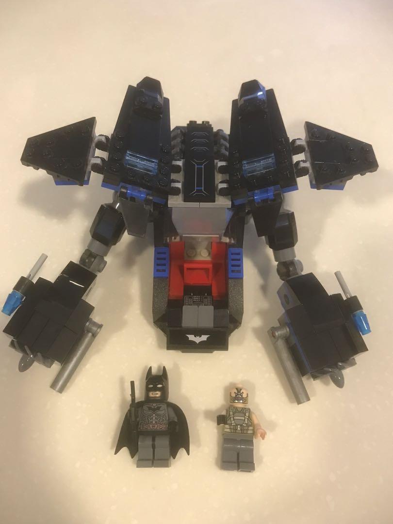 Lego Batman The Dark Knight Rises The Bat Batman and Bane Minifigures ...