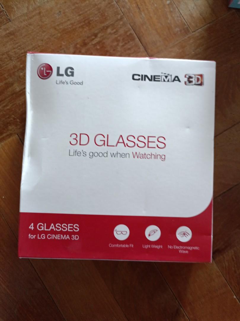 LG 3D Glasses 4 glasses, TV & Home Appliances, TV & Entertainment, TV ...