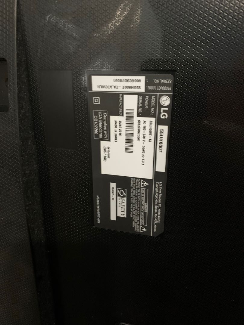 LG TV 55 inche, TV & Home Appliances, TV & Entertainment, TV on Carousell