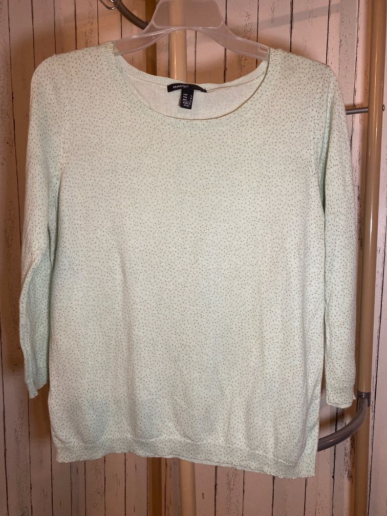 Mango mint green with gold sprinkles, Women's Fashion, Tops, Others ...