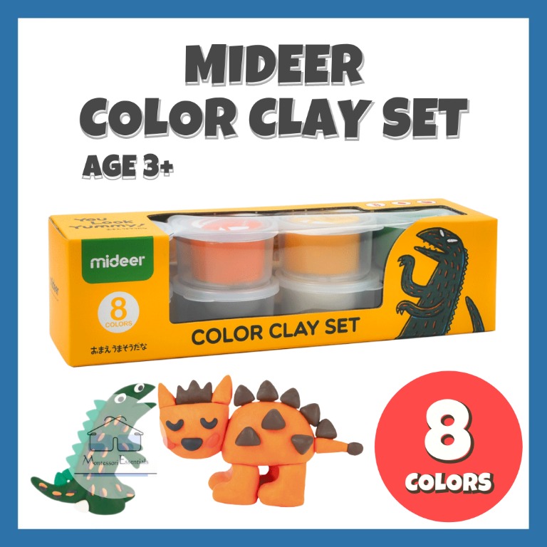 Mideer Color Clay Set (8 Colours) [Children Art & Craft Activity ...