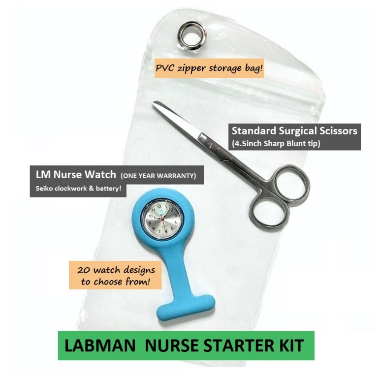 LM Nurse Starter Kit (nursing Watch + surgical Scissors) by LABMEDSG ...