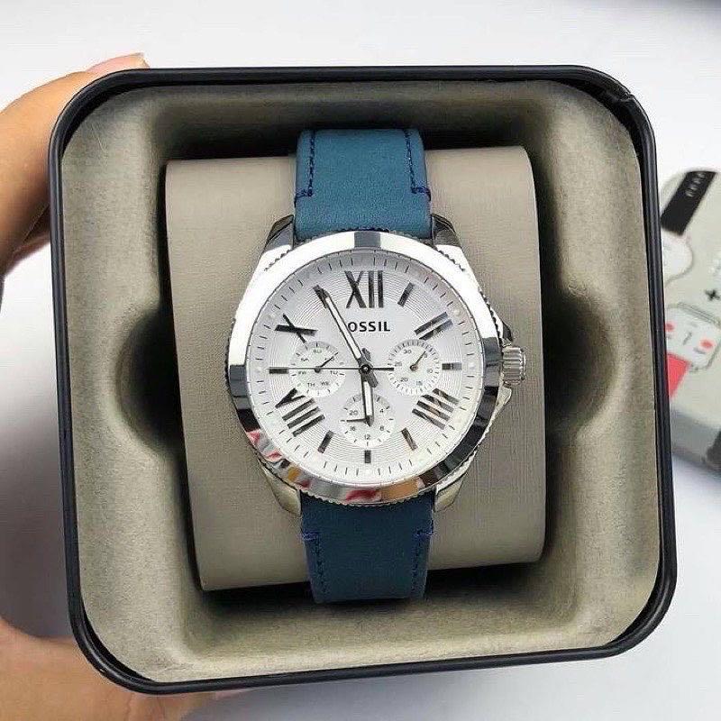 Original 100% Fossil Watch Cecile Blue Am4531, Fesyen Wanita, Jam ...