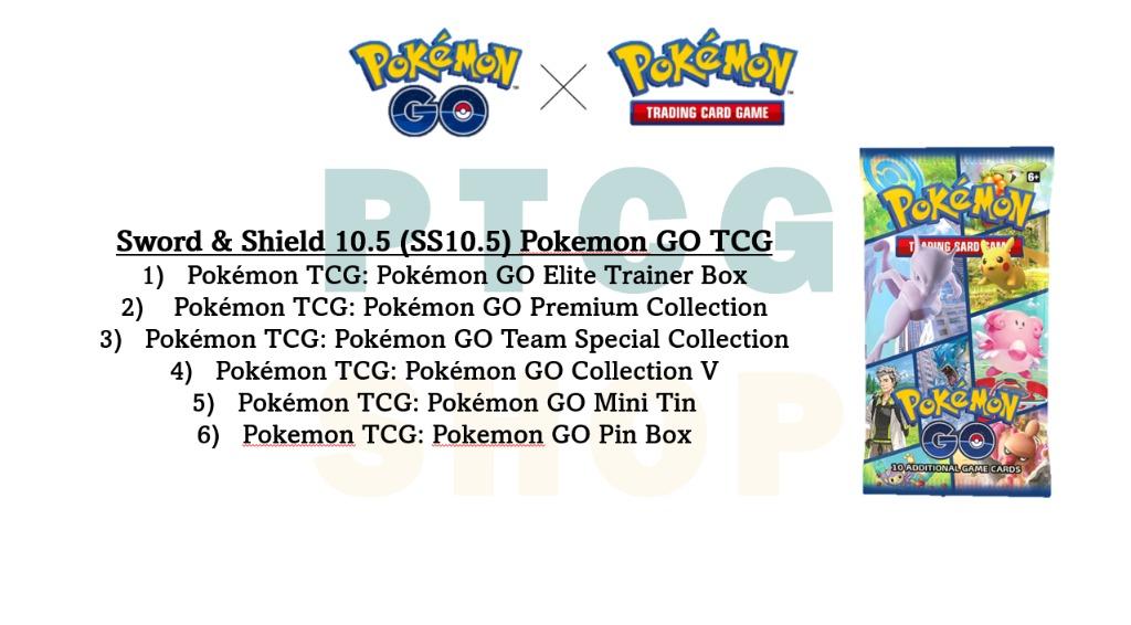 (PO) Pokemon GO TCG - Sword & Shield 10.5 (SS10.5) cards Booster pack ...