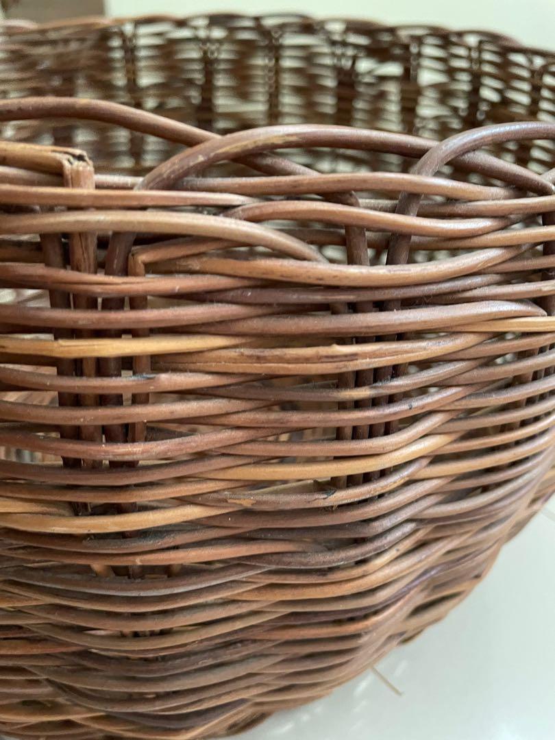 Rattan Woven Basket, Furniture & Home Living, Home Improvement ...