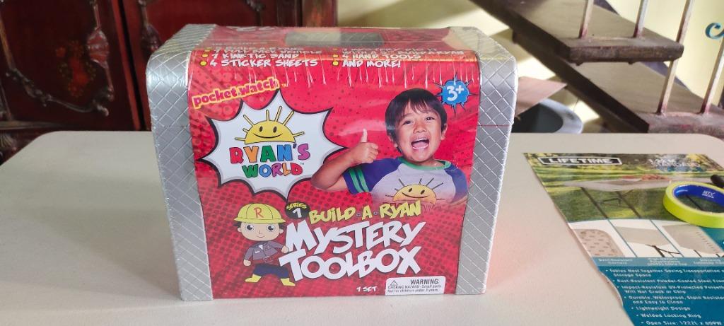 RYAN'S WORLD BUILD A RYAN M SERIES MYSTERY TOOLBOX, Hobbies & Toys ...