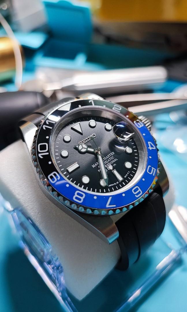 Seiko Mod Batman, Luxury, Watches on Carousell