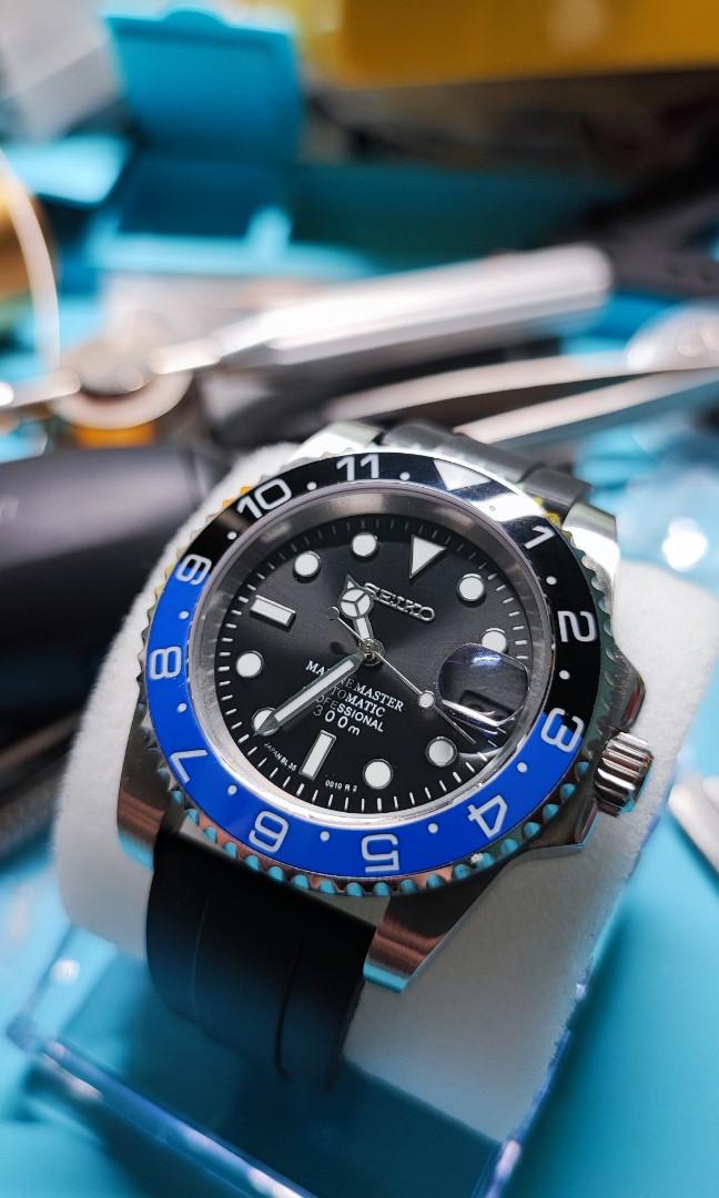 Seiko Mod Batman, Luxury, Watches on Carousell