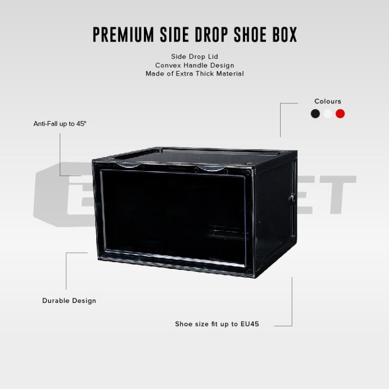 Side View Premium Magnet Stackable Side Display Shoe Box, Furniture ...