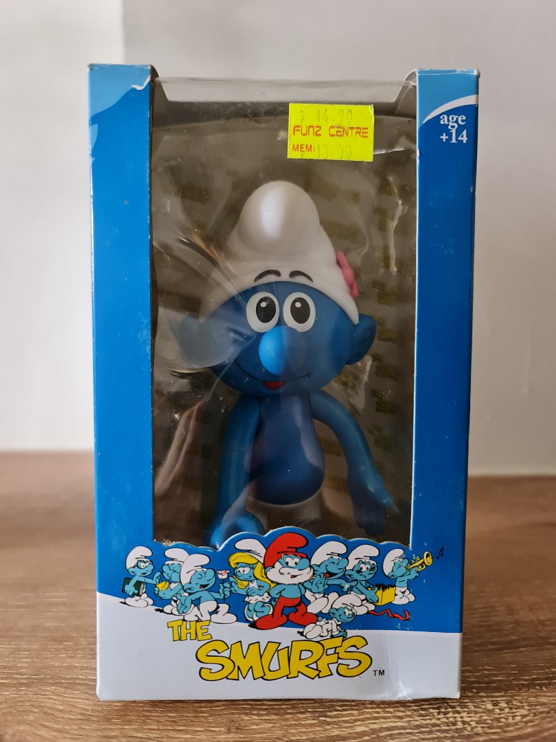 Smurf figurines collectable - Vanity Smurf packed in box with actual ...