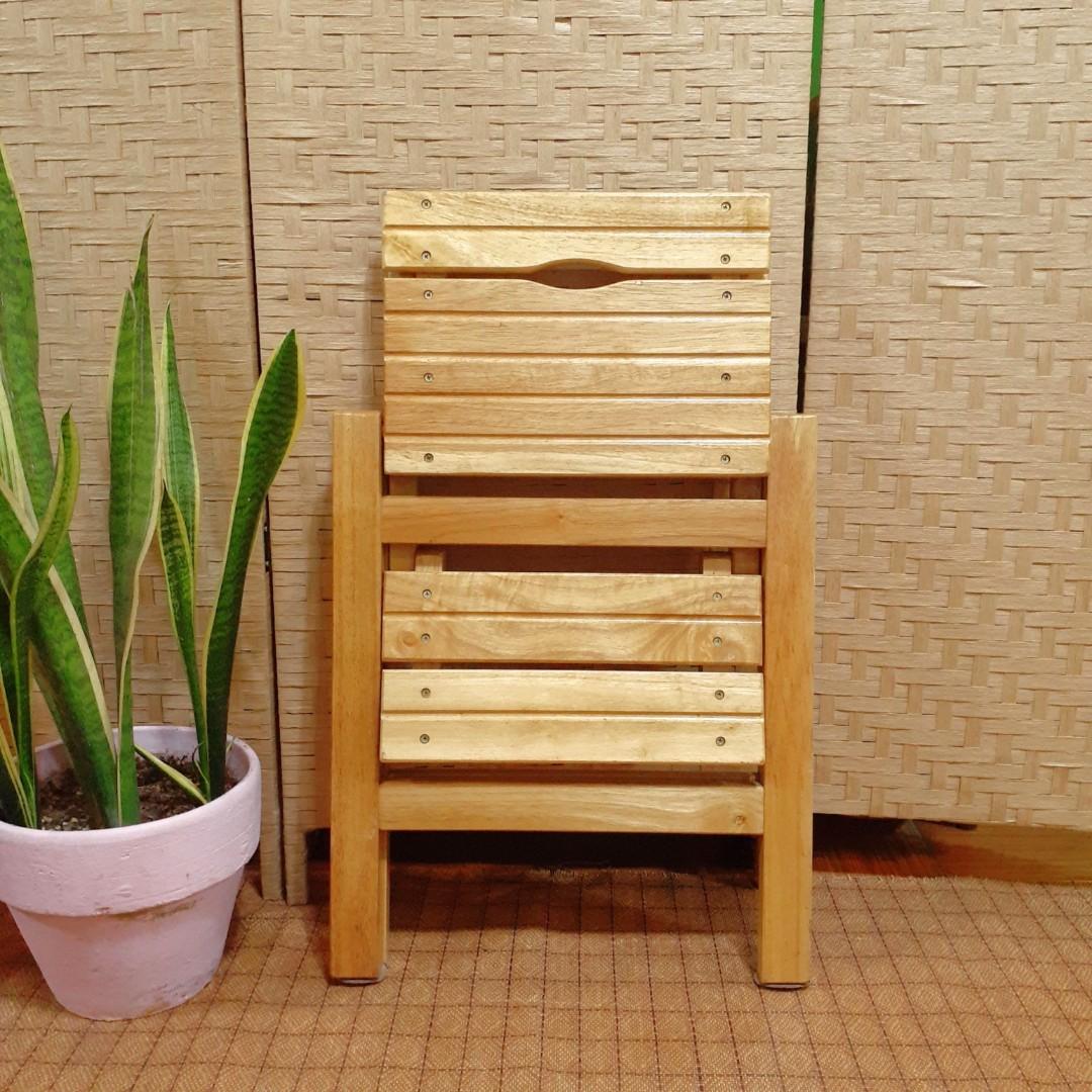 Heavy duty solid wood folding step stool ladder scandi japandi ...