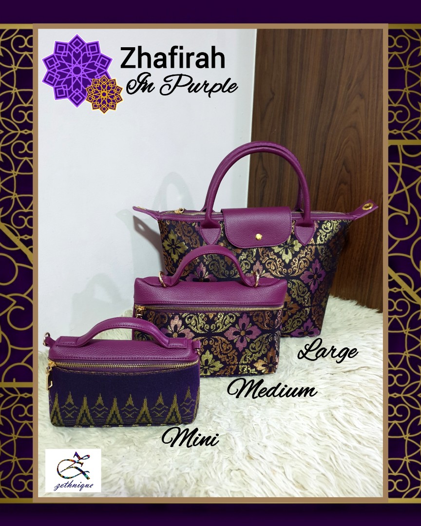 Songket in Purple, Women's Fashion, Bags & Wallets, Cross-body Bags on ...