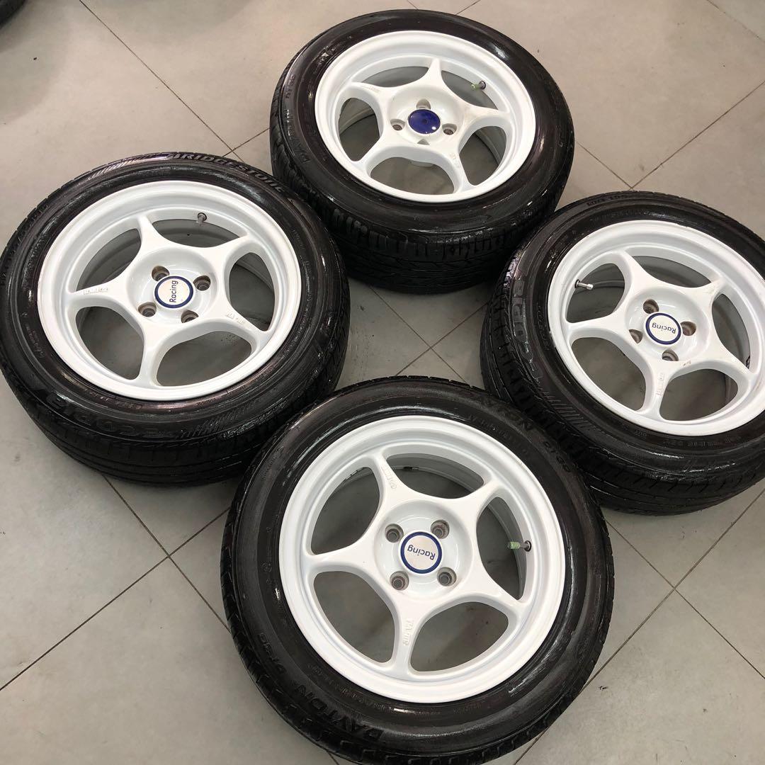 Sport Rim Enkei RPO1 Thailand 15x7jj 4x100 et35 siap tayar, Auto ...