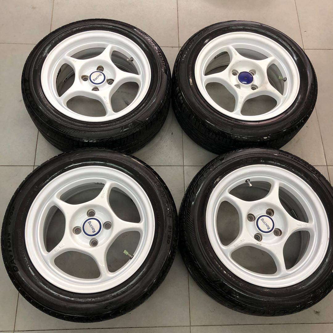 Sport Rim Enkei RPO1 Thailand 15x7jj 4x100 et35 siap tayar, Auto ...