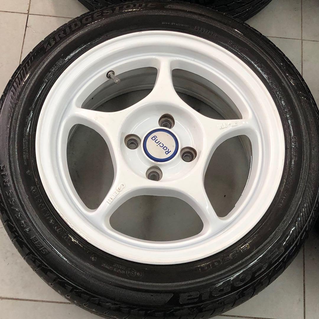 Sport Rim Enkei RPO1 Thailand 15x7jj 4x100 et35 siap tayar, Auto Accessories on Carousell