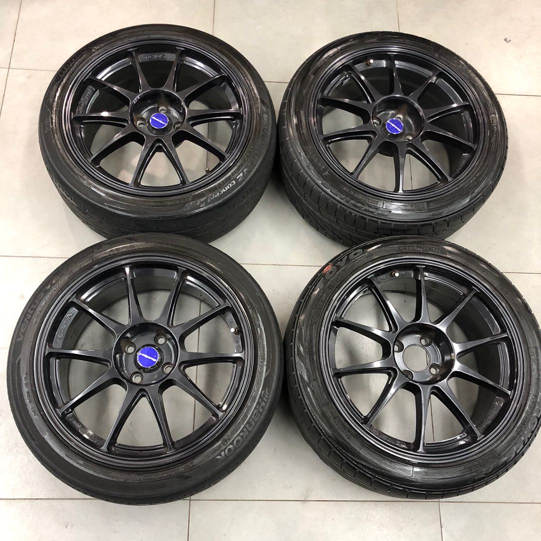 Sport Rim Wedsport TC105N 17x8jj pcd100 et35, Auto Accessories on Carousell