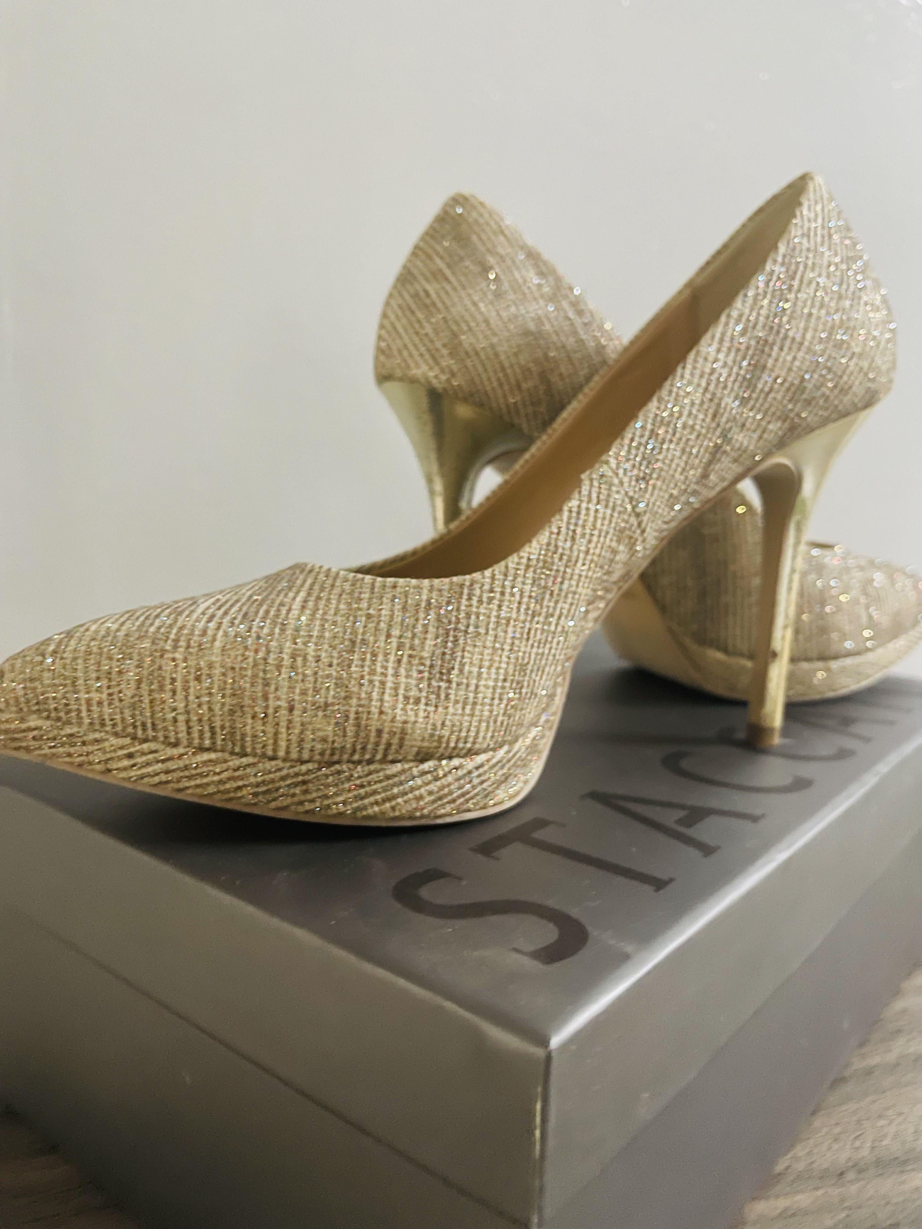 Staccato gold high heels shoes, Women's Fashion, Footwear, Heels on ...
