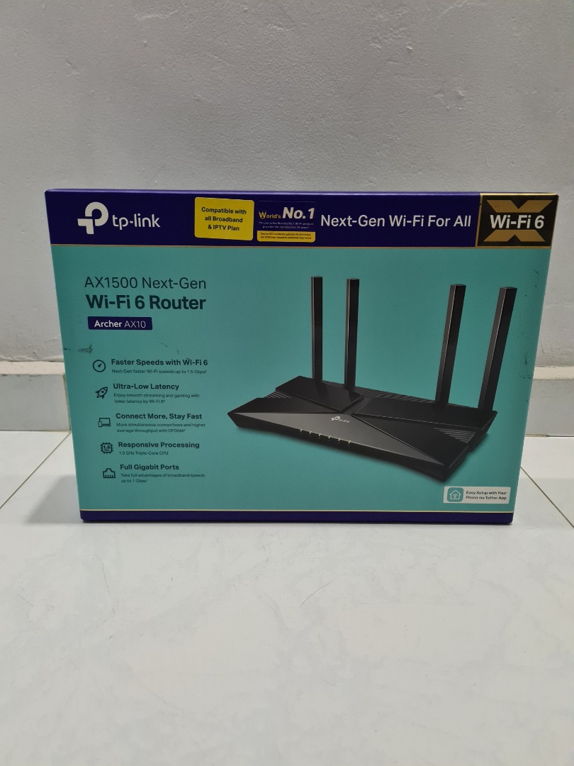 TP-Link AX1500 Next-Gen WiFi 6 Router, Computers & Tech, Parts ...