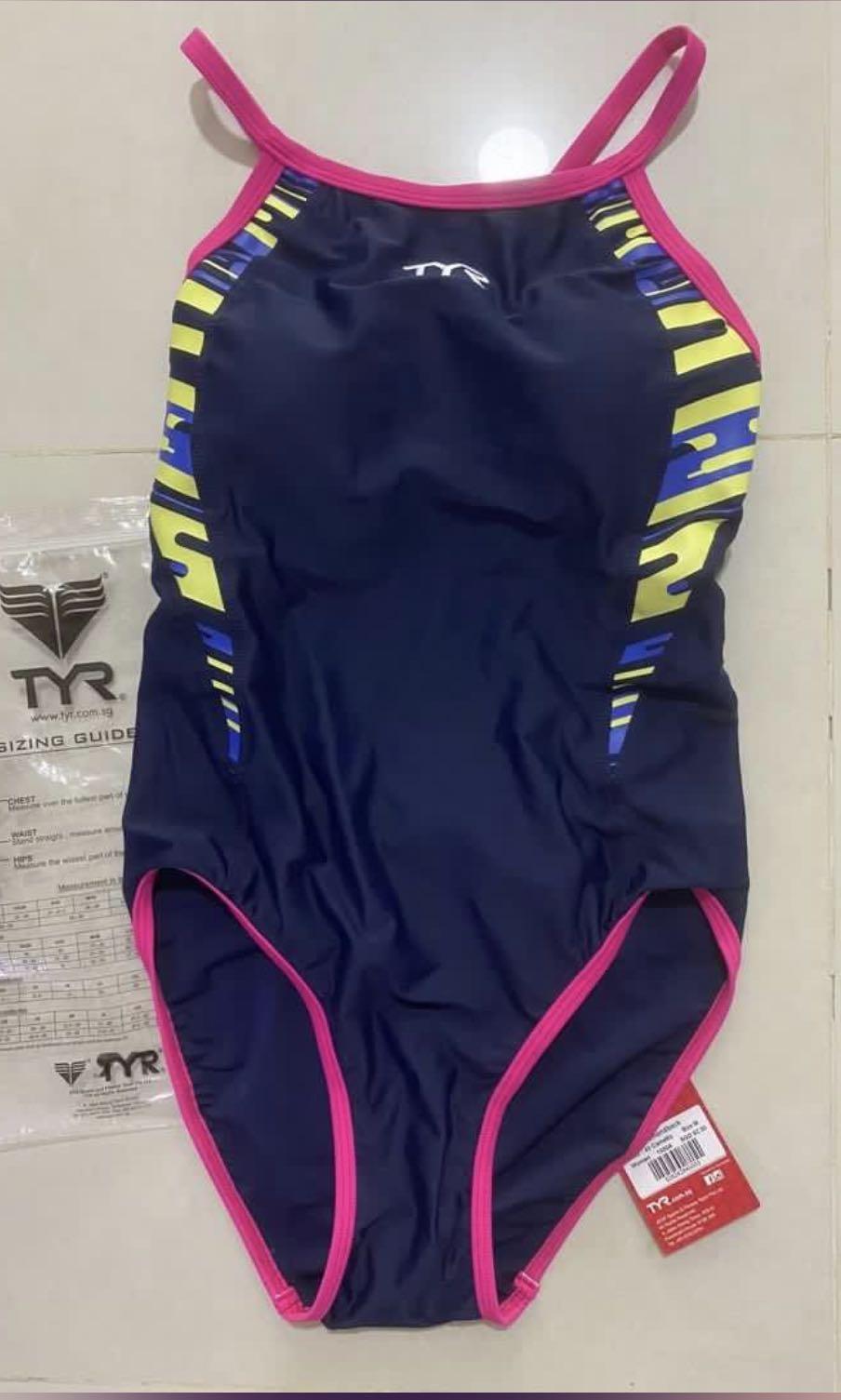 TYR swimming costume (Halley diamondback, 40 camellla), Women's Fashion ...
