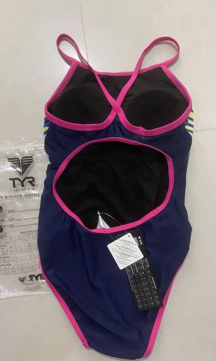 TYR swimming costume (Halley diamondback, 40 camellla), Women's Fashion ...