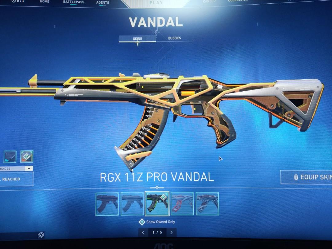 WTS-Valorant gold 3 acc with rgx vandal, Video Gaming, Gaming ...