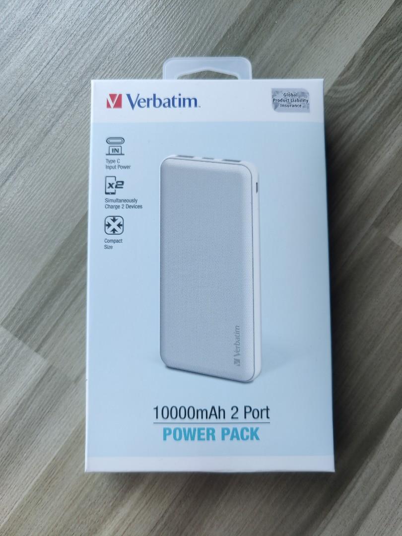 Verbatim 10000mAh portable charger, Mobile Phones & Gadgets, Mobile ...