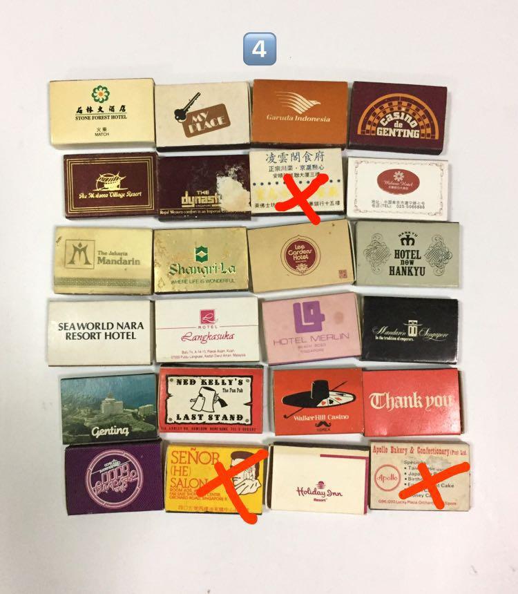 Vintage Collection of Matchboxes Matchbook Match box Match Sticks ...